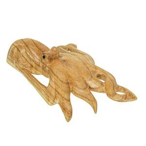 Contrast | Art | 8 Inch Wood Octopus Hand Carved Nautical Sculpture Sea ...